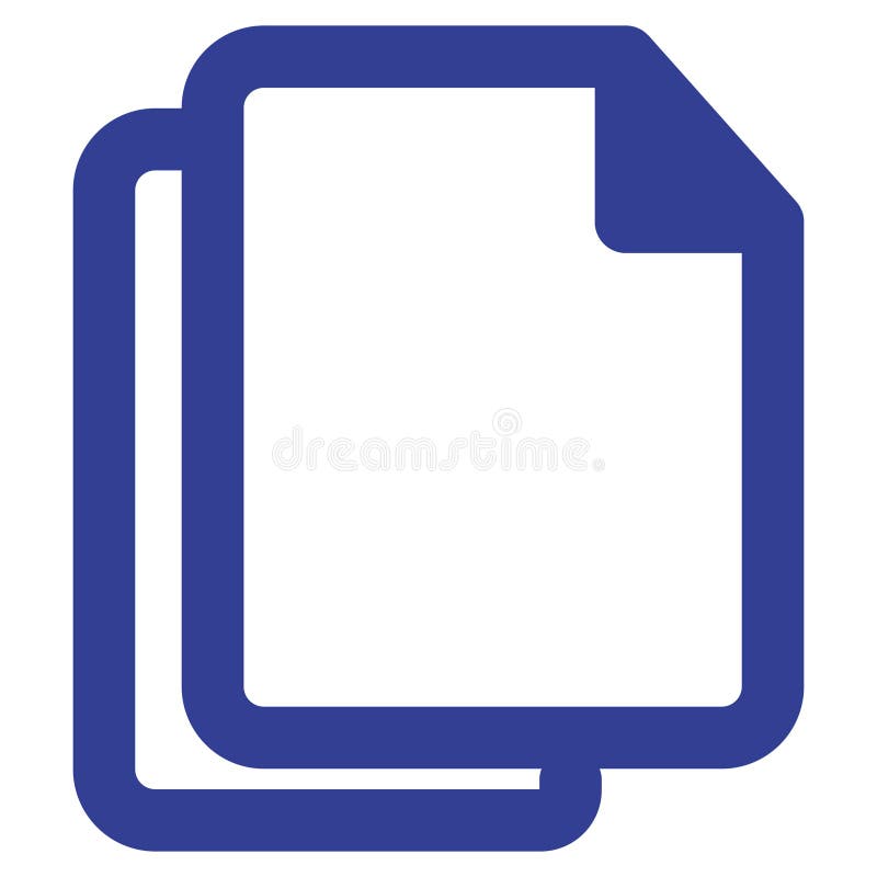 Duplicate Files Isolated Vector Icon Which Can Easily Modify or Edit ...