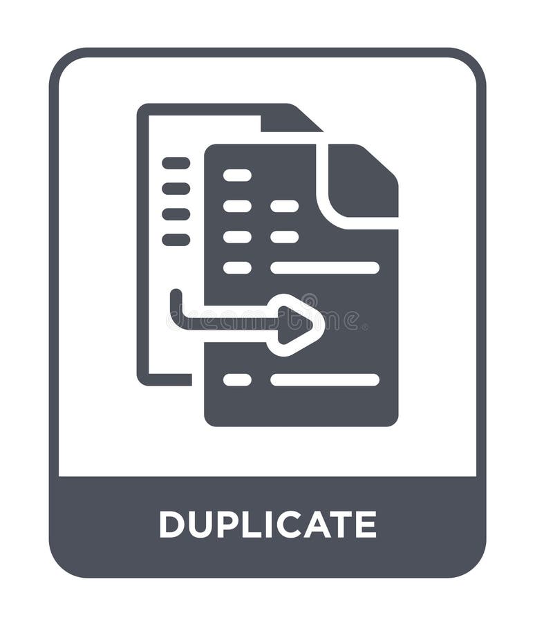 Duplicate Icon in Trendy Design Style. Duplicate Icon Isolated on White ...