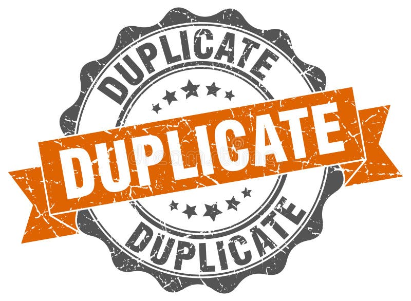 Duplicate Seal Stock Illustrations – 762 Duplicate Seal Stock ...