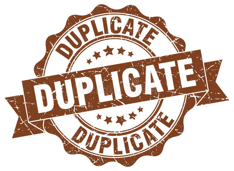 Duplicate Seal Stock Illustrations – 752 Duplicate Seal Stock ...