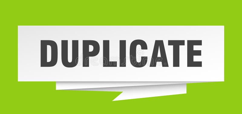 Duplicate stock vector. Illustration of design, white - 124340820