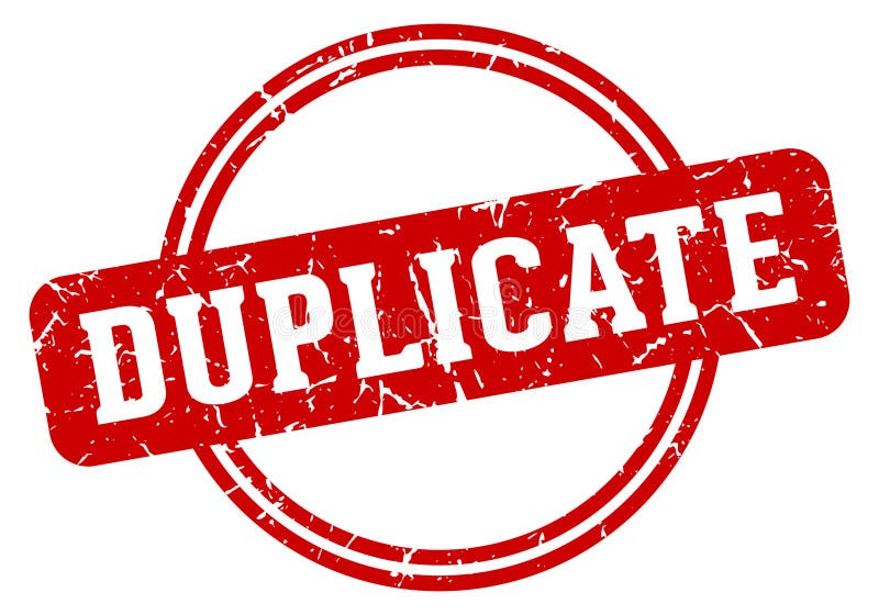 Duplicate stamp stock illustration. Illustration of graphic - 347741742