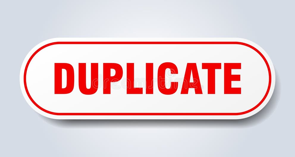 Duplicate sticker. stock vector. Illustration of website - 197148517