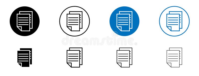 Duplicate vecor icon set stock vector. Illustration of form - 340389778