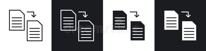 Duplicate icon stock vector. Illustration of arrow, sign - 341325987