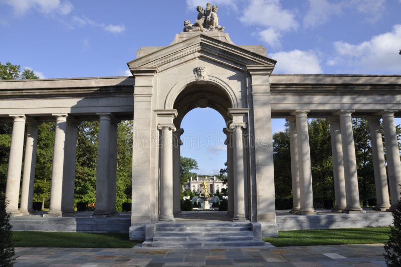 DuPont Mansion and Gardens stock image. Image of famous - 16477683