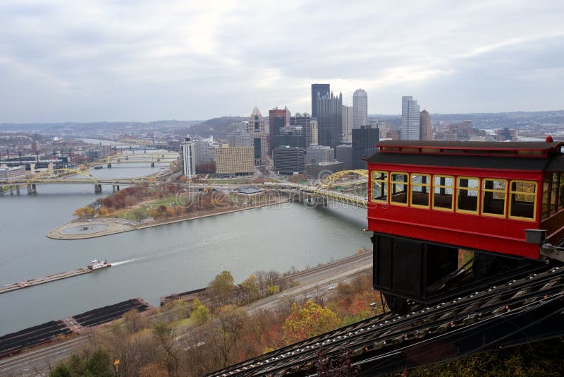 Duquesne Incline stock photo. Image of mellon, financial - 8469390
