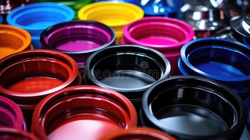 Durability Powder Coating Metal Stock Illustration - Illustration of ...