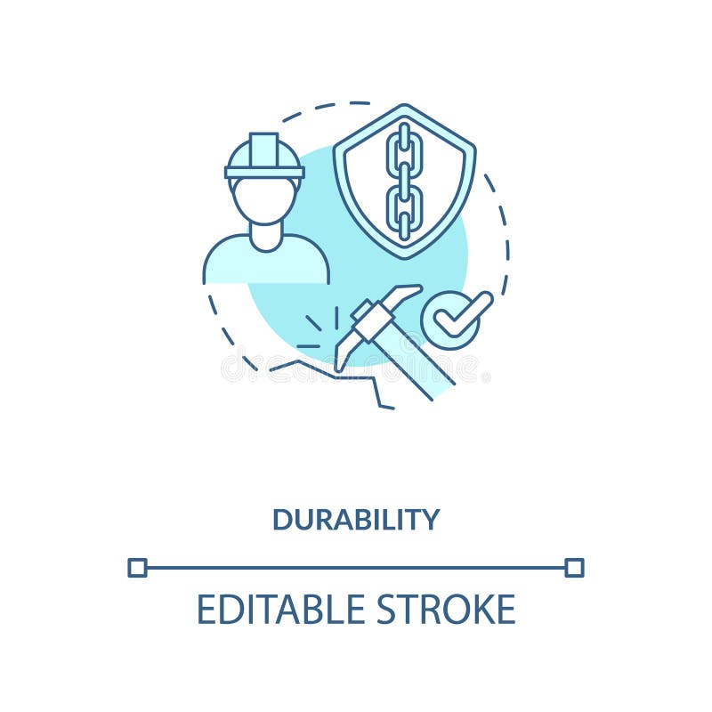 Durability Turquoise Concept Icon Stock Vector - Illustration of linear ... Durability Turquoise Concept Icon Stock Vector - Illustration of linear ...