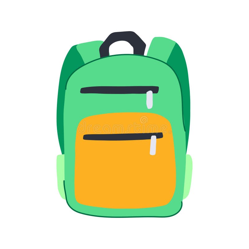 Durable Backpack Cartoon Vector Illustration Stock Vector ...
