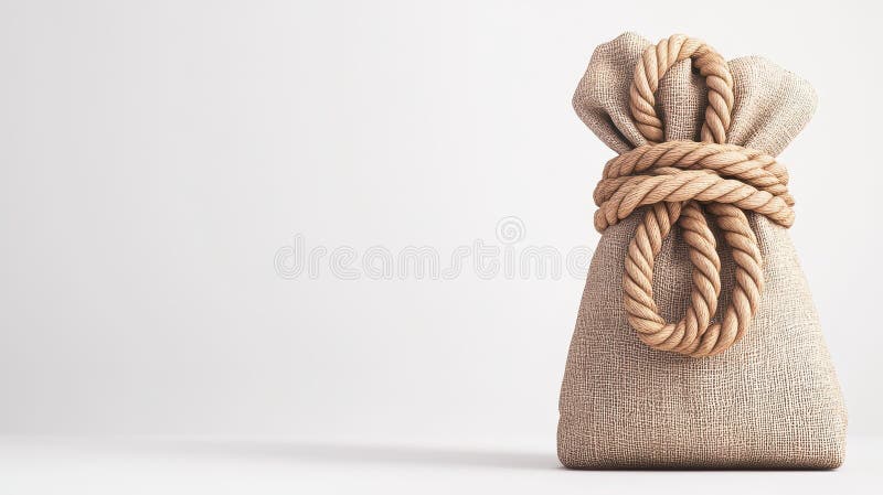 Durable Canvas Sack with Twisted Rope, Perfect for Rustic Storage ...