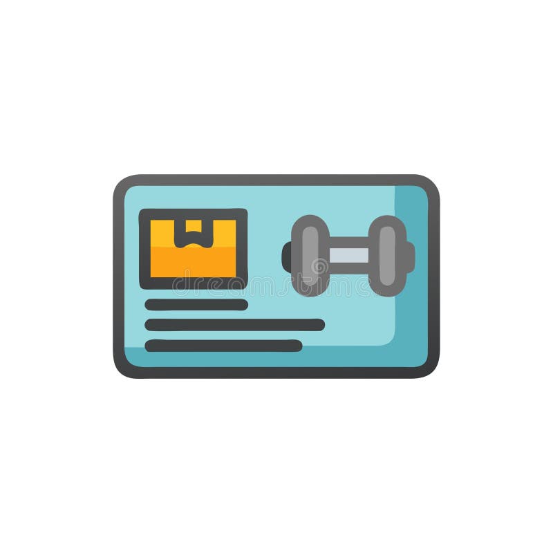 Durable Gym Membership Card for Access Stock Image - Illustration of ...