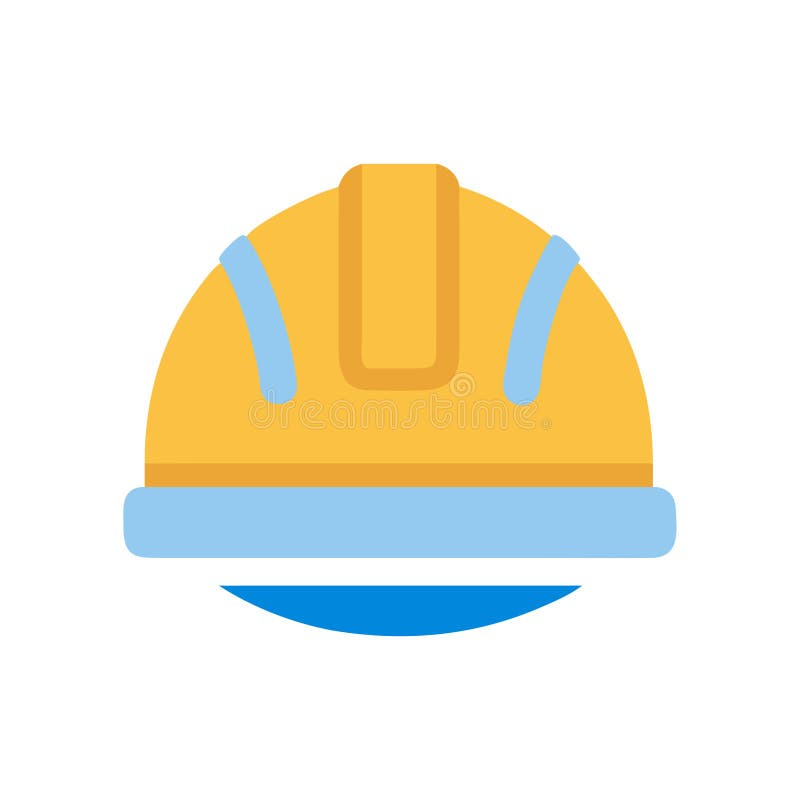Durable Hard Hat Design for Safety Stock Illustration - Illustration of ...