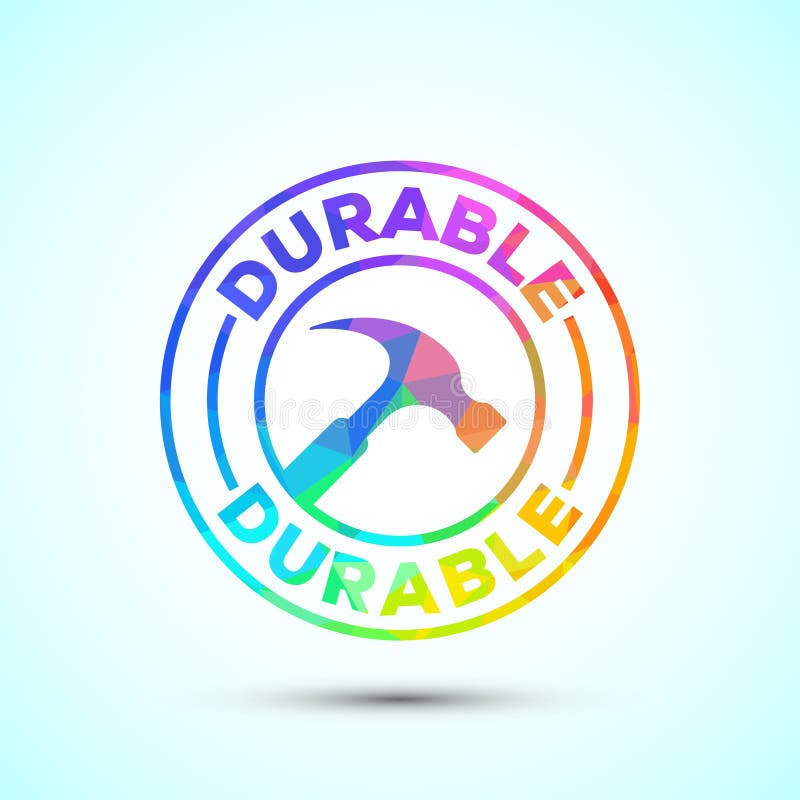 Durable Icon Design Illustration, Durable Logo Badge for Product Design ...