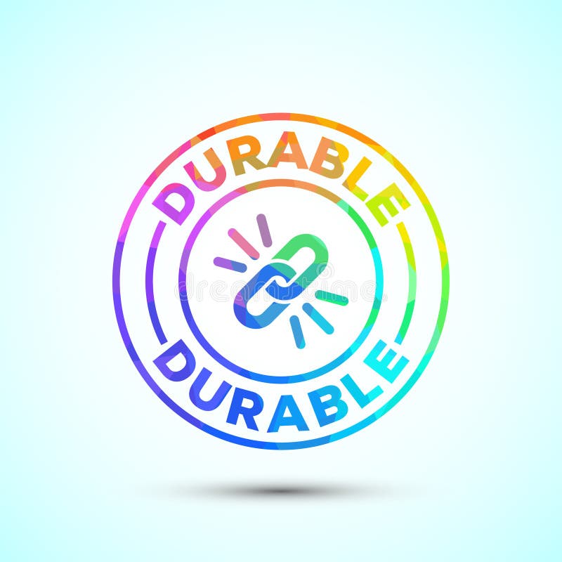 Durable Icon Design Illustration, Durable Logo Badge for Product Design ...