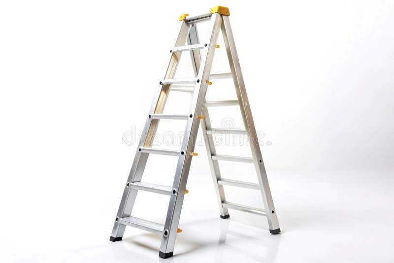Durable and Lightweight Foldable Step Ladder in Bright Yellow and ...