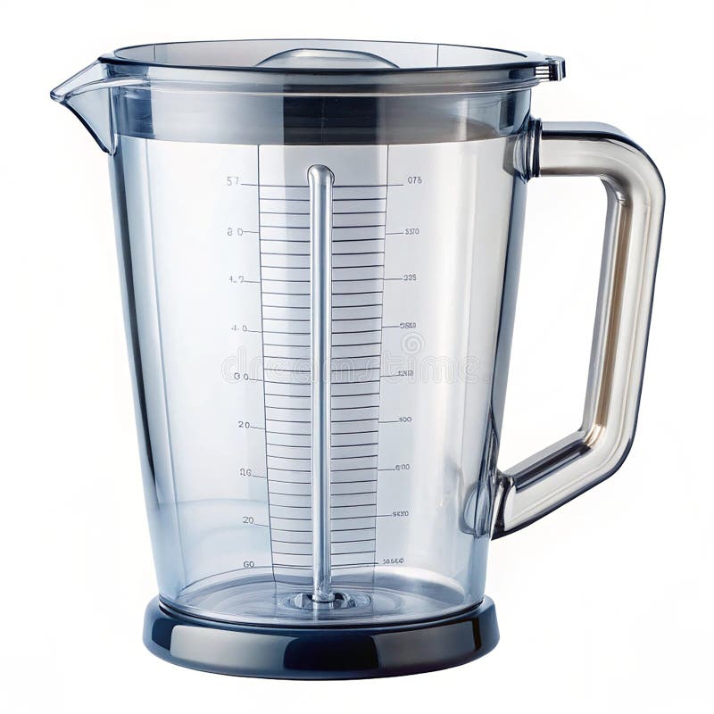 Plastic Blender Jar with Measuring Marks Stock Illustration ...