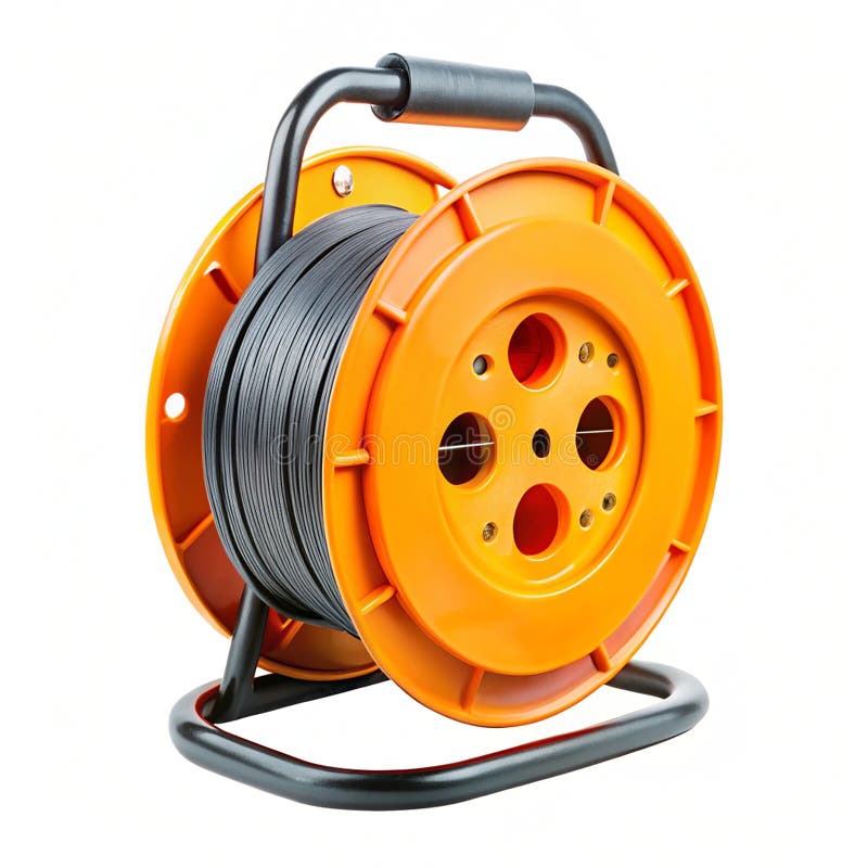 Plastic Cable Reel for Organizing Electrical Cables Stock Illustration ...