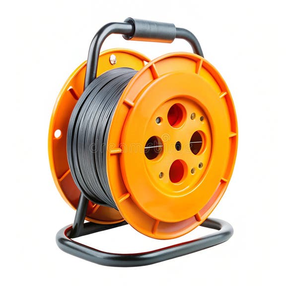 Plastic Cable Reel for Organizing Electrical Cables Stock Illustration ...