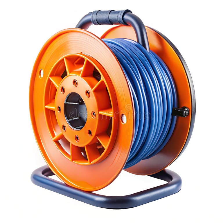 Plastic Cable Reel for Organizing Electrical Cables Stock Illustration ...