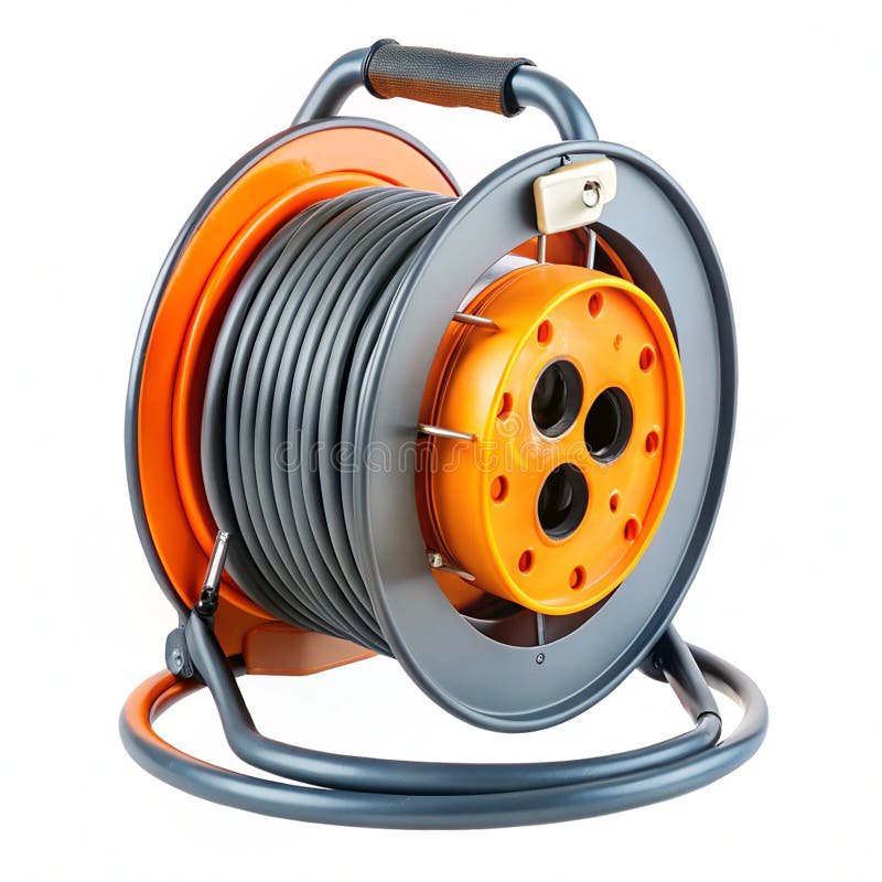 Plastic Cable Reel for Organizing Electrical Cables Stock Illustration ...