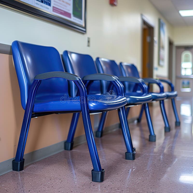 Durable Plastic Chairs in the Waiting Area of a Busy Emergency Room ...