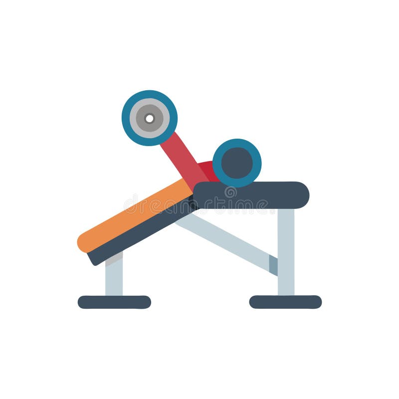 Durable Preacher Curl Bench for Effective Workouts Stock Illustration ...