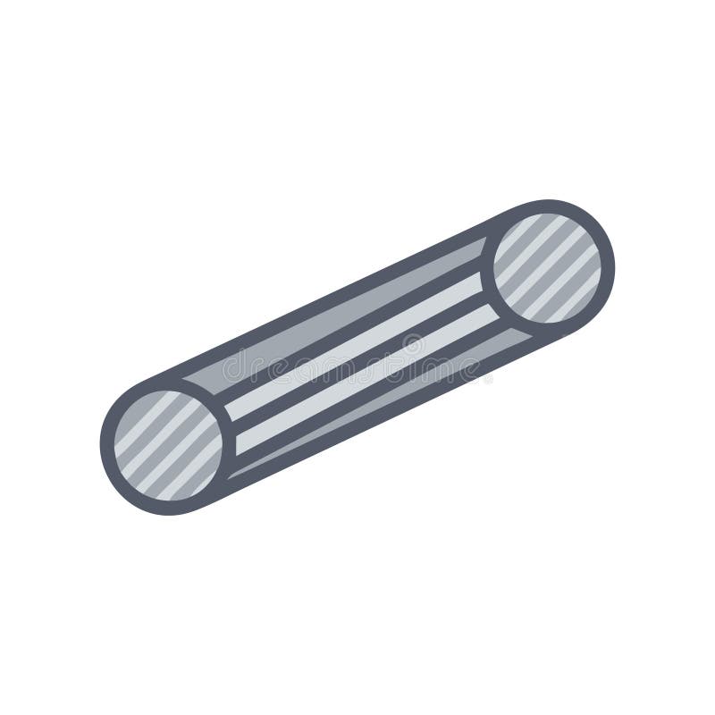 Durable Steel Rod Design for Industrial Use Stock Illustration ...