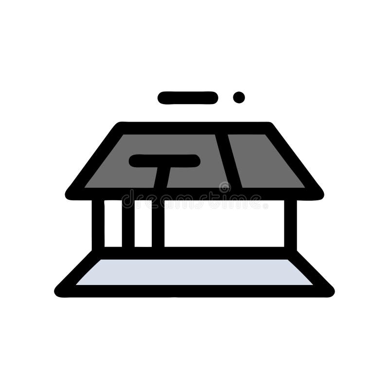 Durable Tar Roof Icon for Roofing Projects Stock Vector - Illustration ...