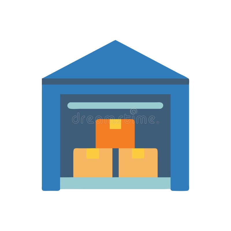 Durable Warehouse Box Design for Logistics Stock Illustration ...