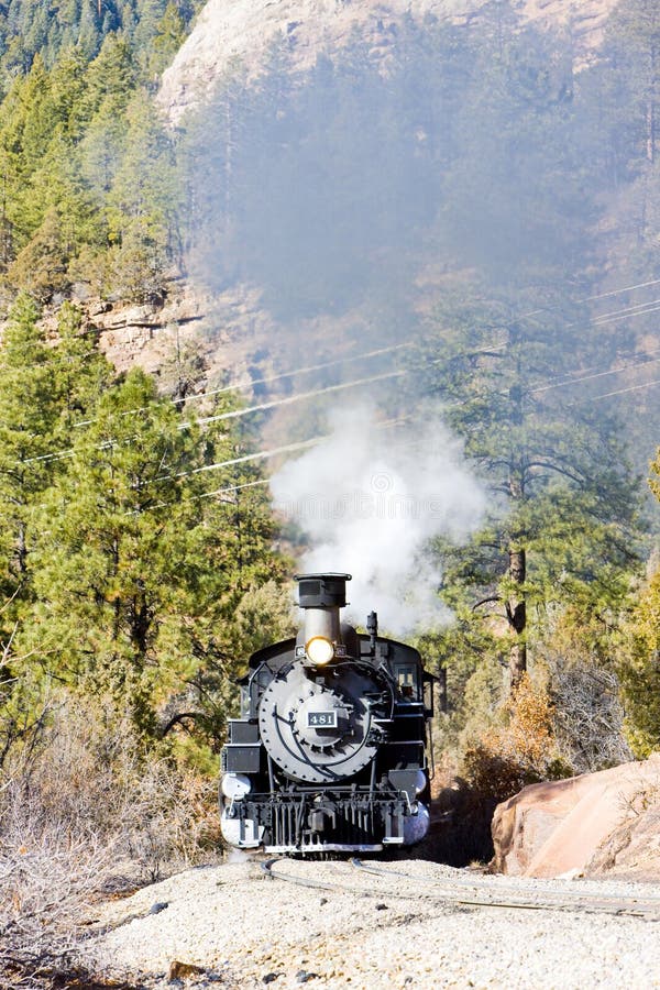 Durango and Silverton Railroad Stock Photo - Image of travel, narrow ...