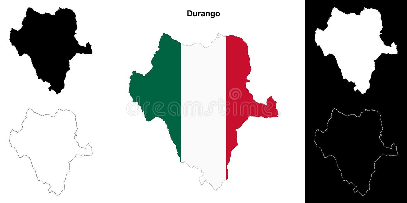 Durango Map Stock Illustrations – 325 Durango Map Stock Illustrations ...