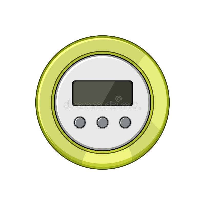 Duration Shower Timer Cartoon Vector Illustration Stock Illustration ...