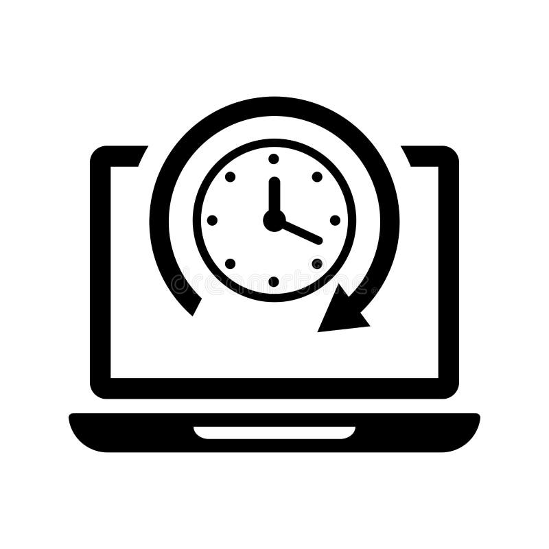 Duration, Timing, Web Page Icon Stock Illustration - Illustration of ...