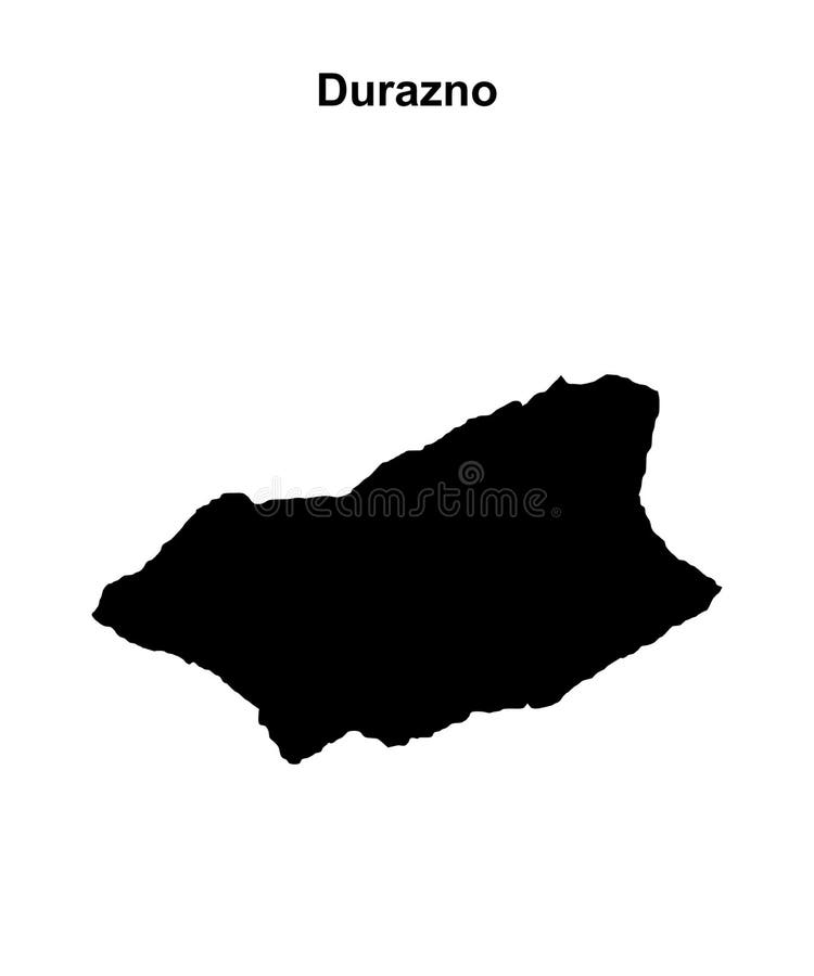 Durazno outline map stock vector. Illustration of outline - 360687391