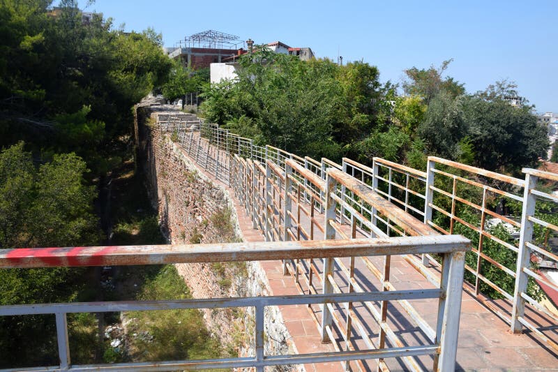 Durazzo Ancient Wall in Albania Stock Image - Image of city, roof ...