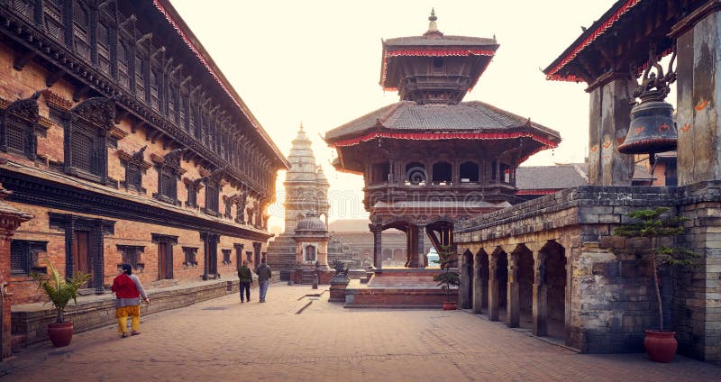 Durbar Square in Bhaktapur, Nepal Stock Photo - Image of historic ...