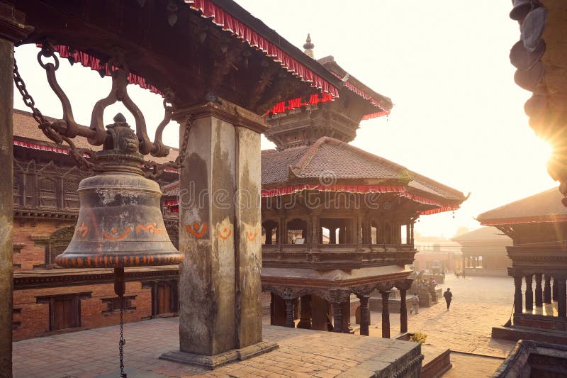 Durbar Square in Bhaktapur, Nepal Stock Photo - Image of town, heritage ...