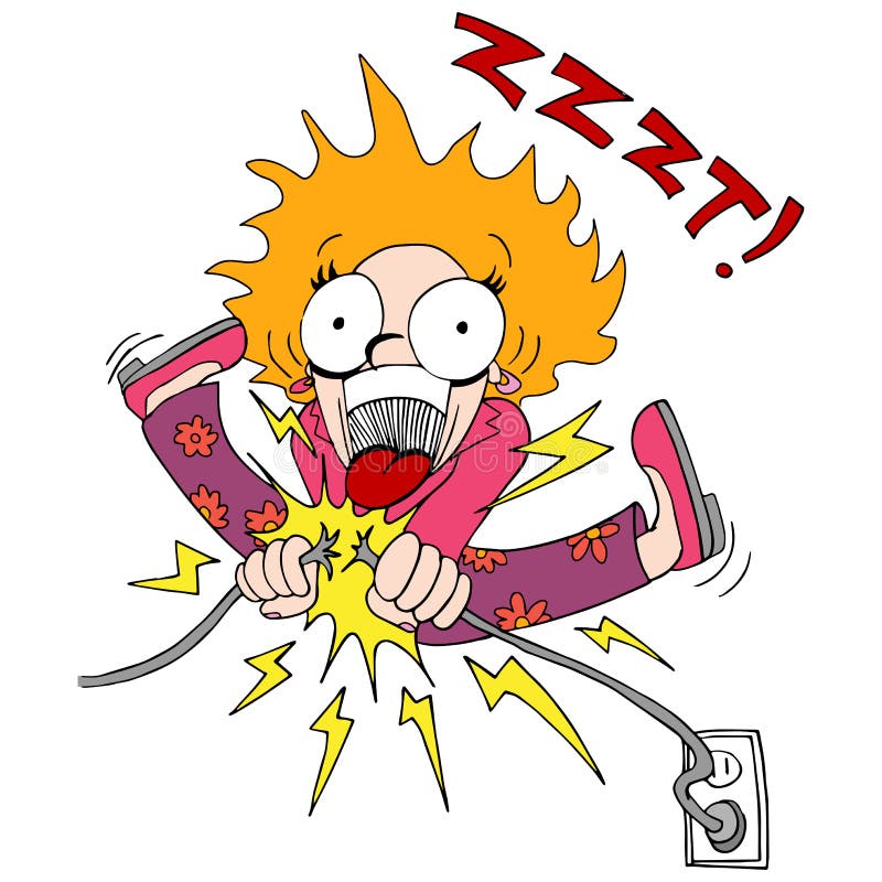 Stromschlagopfer (weiblich) Vektor Abbildung - Illustration von clips ...