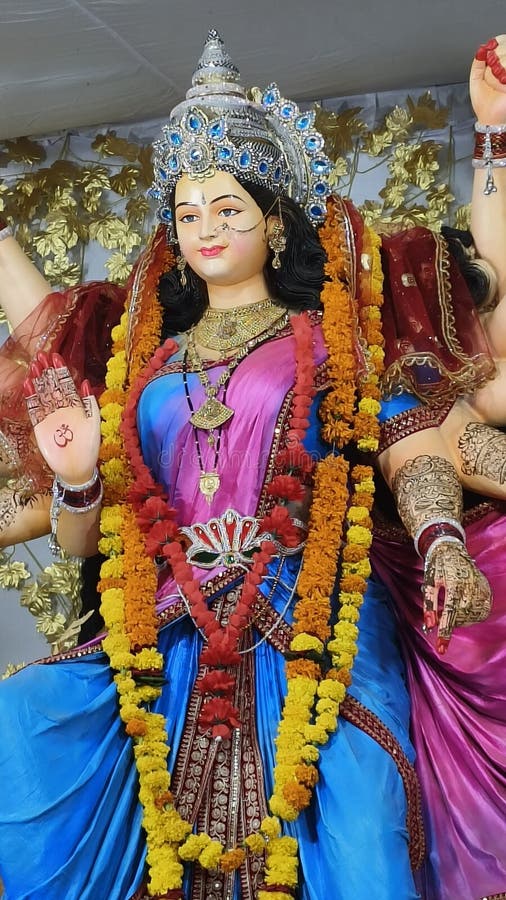 Durga Devi, Goddess Idol for Navratri Puja. Stock Photo - Image of puja, devi: 346110942