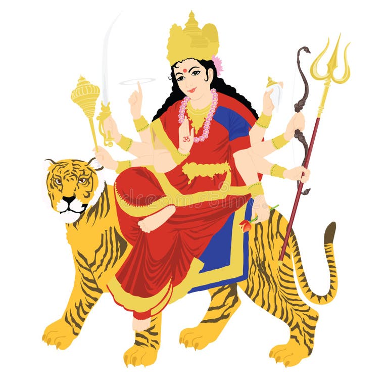 Durga Tiger Stock Illustrations – 106 Durga Tiger Stock Illustrations ...