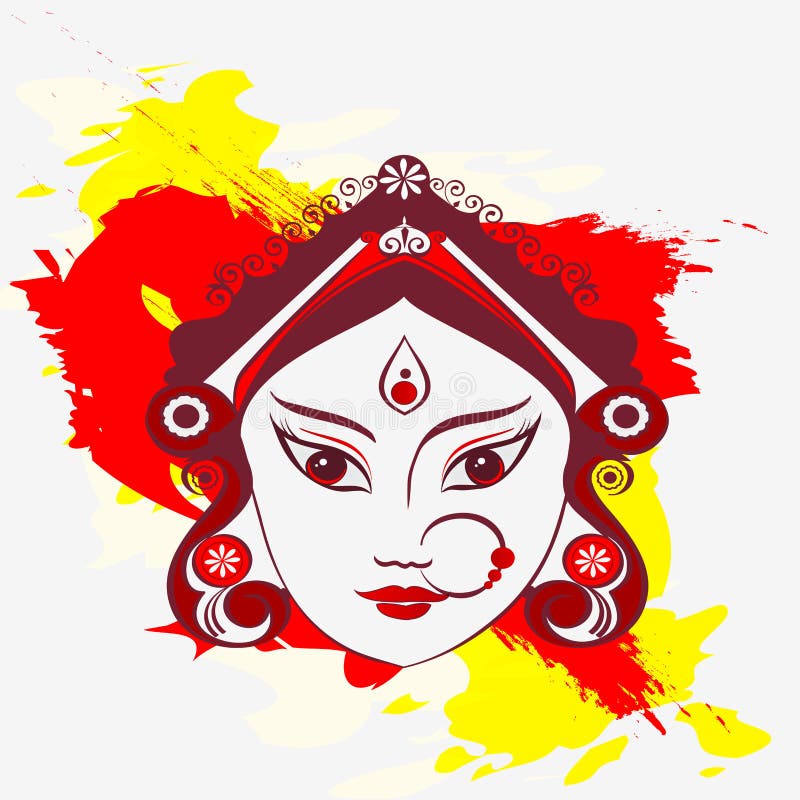 Durga illustration stock vector. Illustration of traditional - 44455573
