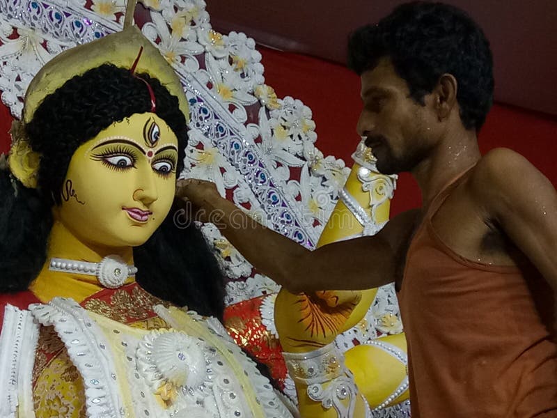 Maa durga editorial stock image. Image of worker, durga - 122721309