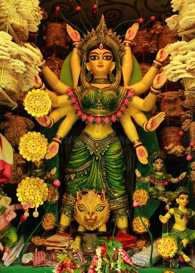 DURGA stock image. Image of mythology, hinduism, clay - 71811729