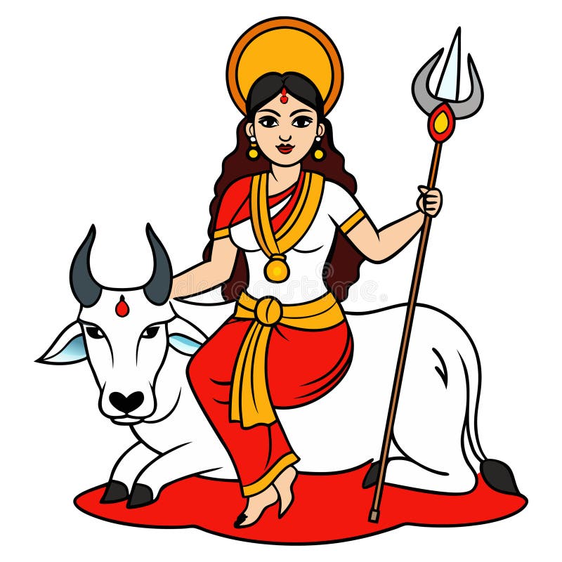 Durga Ma Vector Illustration. Durga Puja Special Vector Design 11 Stock ...