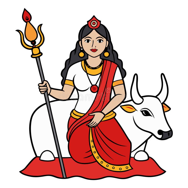 Durga Ma Vector Illustration. Durga Puja Special Vector Design 13 Stock ...