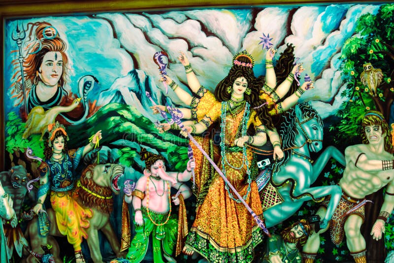 Durga is a Powerful God of Hindus Editorial Stock Photo - Image of ...