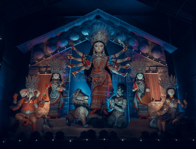 Durga Protima Photo editorial photo. Image of theatre - 305674176