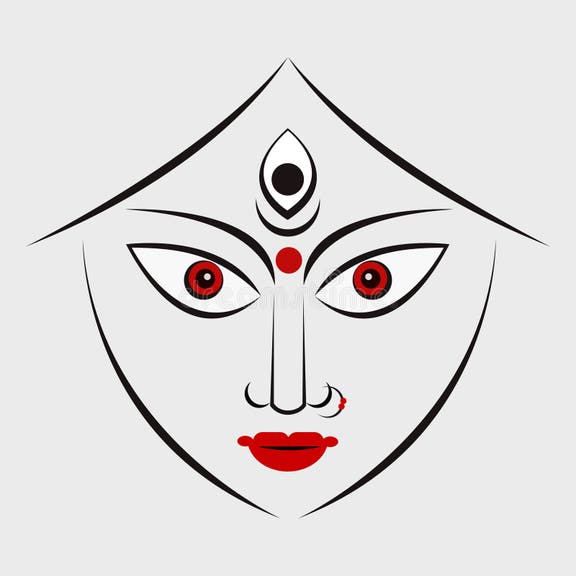 Durga's Face Stock Illustrations – 27 Durga's Face Stock Illustrations ...
