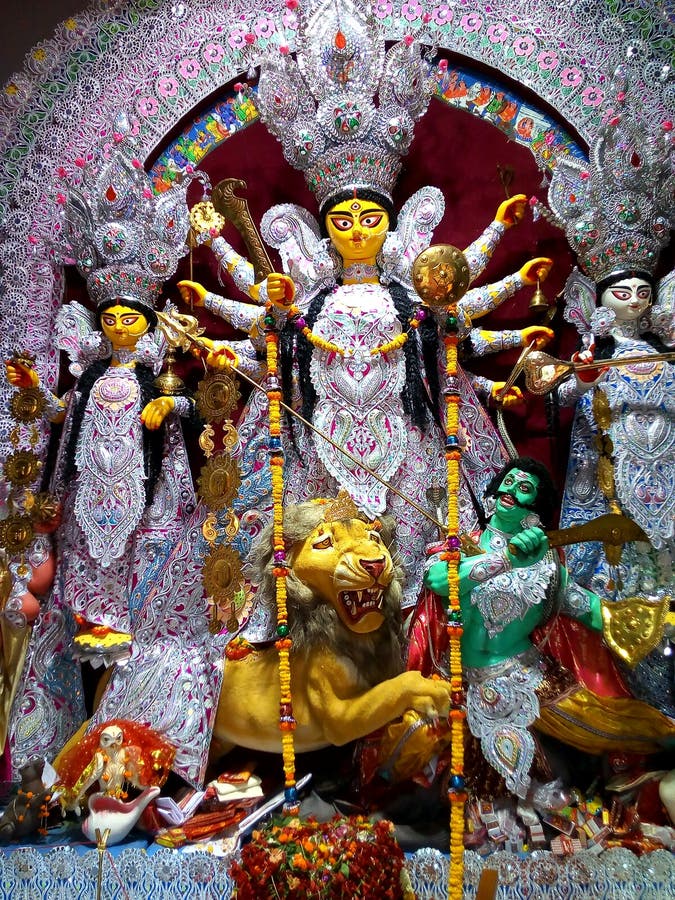 Durga puja 2017 stock image. Image of mobile, puja, shoot - 100804913